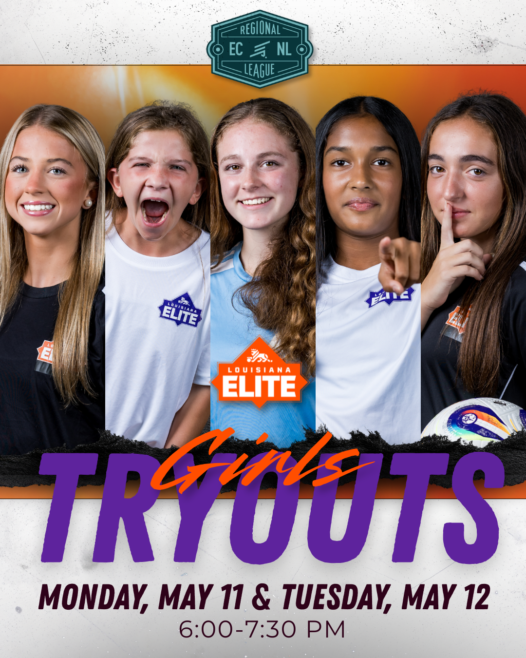 ECNL RL Girls Tryouts - louisianaelite.com